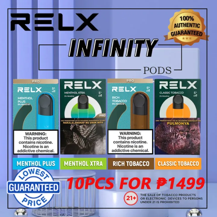【10pcs for ₱1499】RELX Infinity Pod Pro Compatible With RELX Phantom ...