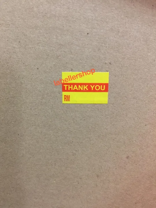 SATO PAPER ROLL / 2 LINE LABEL / YELLOW&RED / 2Y price label /pb2 - 230 ...