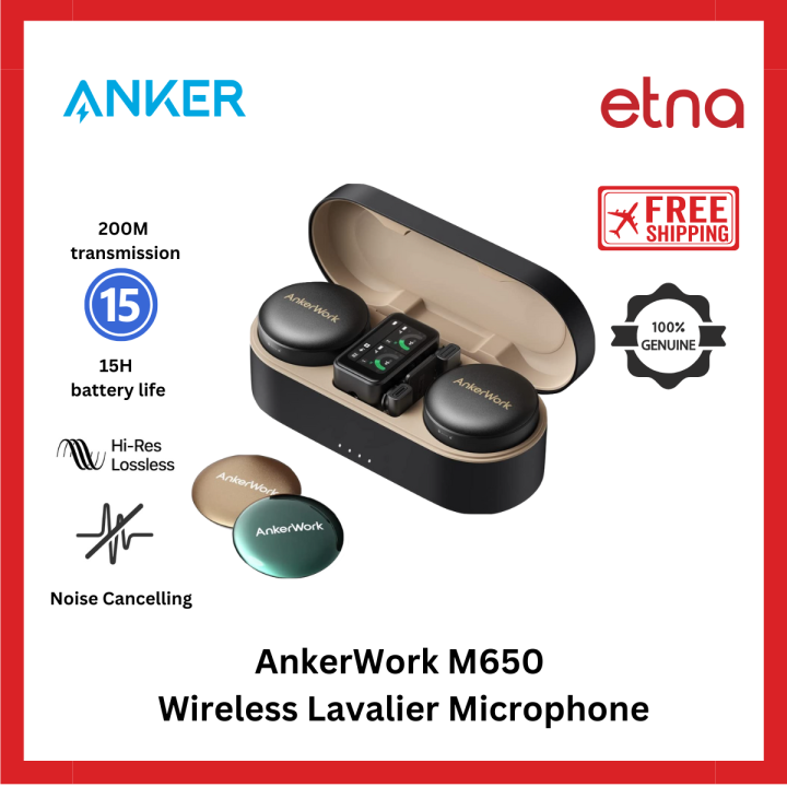 AnkerWork M650 Wireless Lavalier Microphone | Lazada.co.th