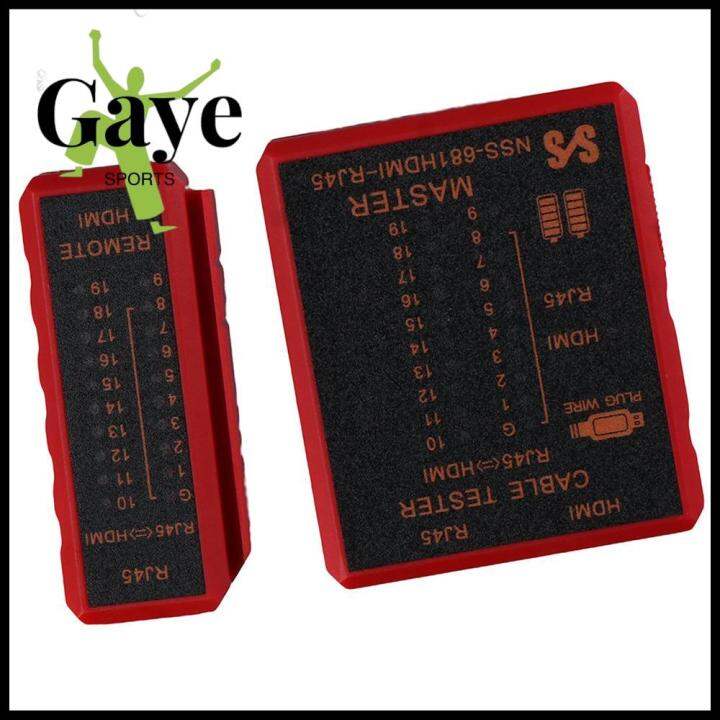 GS Plastic Network Cable Tester Battery Powered Ethernet Tester Checker ...