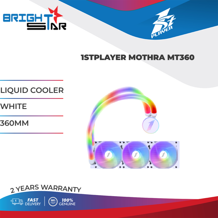 LIQUID COOLER / 1STPLAYER MOTHRA MT360 / WHITE / 360MM / 2Y WARRANTY ...