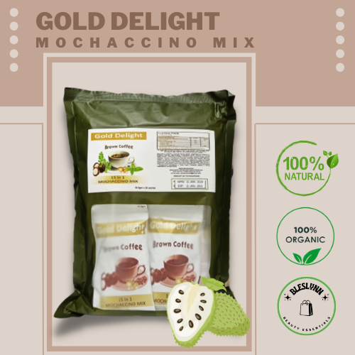 Gold Delight Brown Coffee 15 in 1 Mochaccino Mix (18.5 grams x 20 ...
