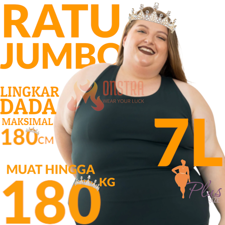 Ratu Jumbo Tangtop Terbesar Big Size Tank Top Polos Wanita Dewasa Lebih ...