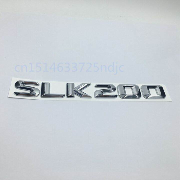 Car Rear Trunk Lid Emblem Chrome Number Letters SLK 200 For Mercedes ...
