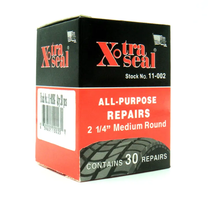 1 กล่อง 30แผ่น แผ่นปะยางใน X-tra Seal สำหรับรถทั่วไป ขนาด 57 มม. Made ...