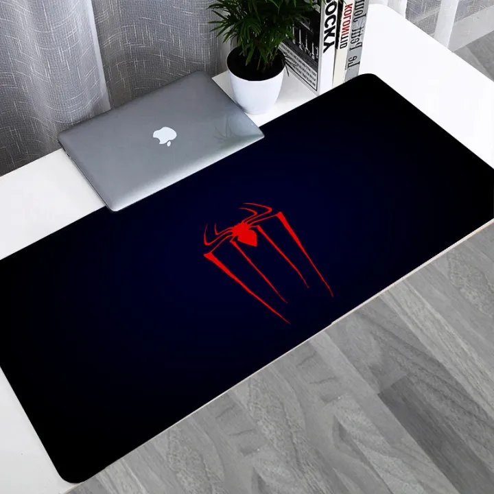 Spider Man LOGO Mouse Pad Rubber Large Mousepad Rubber with Locking ...
