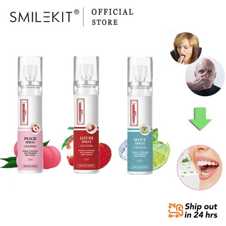 wfh Mouth Spray For Bad Breath 20ml Mini Breath Freshener Bad Breath ...