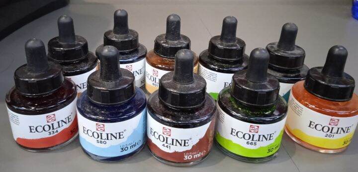สีหมึก ECOLINE 30ML Color: 407-580 | Lazada.co.th