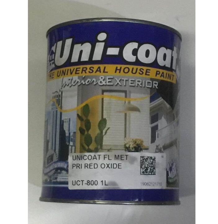 Unicoat red oxide metal primer coat saver gray universal house paint ...