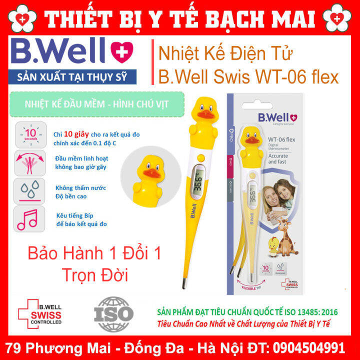 Nhiệt Kế Điện Tử Hình Con Vật Chính Hãng Thuỵ Sĩ Bwell WT-06 Flex | Lazada.vn