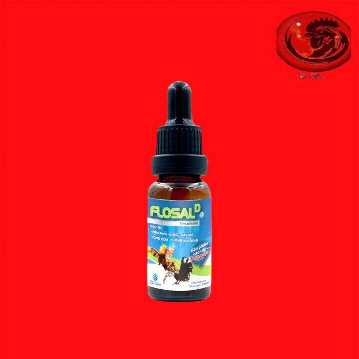 FLOSAL D ĐẬM ĐẶC CHUYÊN DÙNG CHO GÀ ĐÁ. Khò khè, xổ mũi lọ 10 ml ...