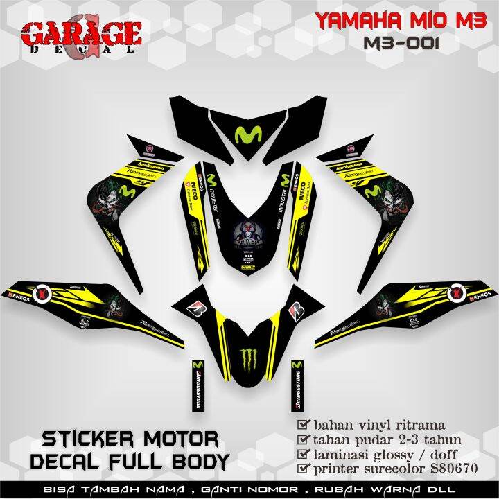 Decal Mio M3 Full body Sticker Mio M3 Full body Decal sticker mio m3 ...