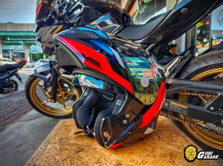 หมวกกันน็อค BILMOLA รุ่น Explorer 2020 ลาย SHAPE X TRI-COLOR | Lazada.co.th