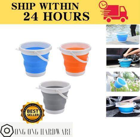 /Foldable Bucket /Baldi Lipat /Folding Pail Car Washing /Bathroom Pail ...