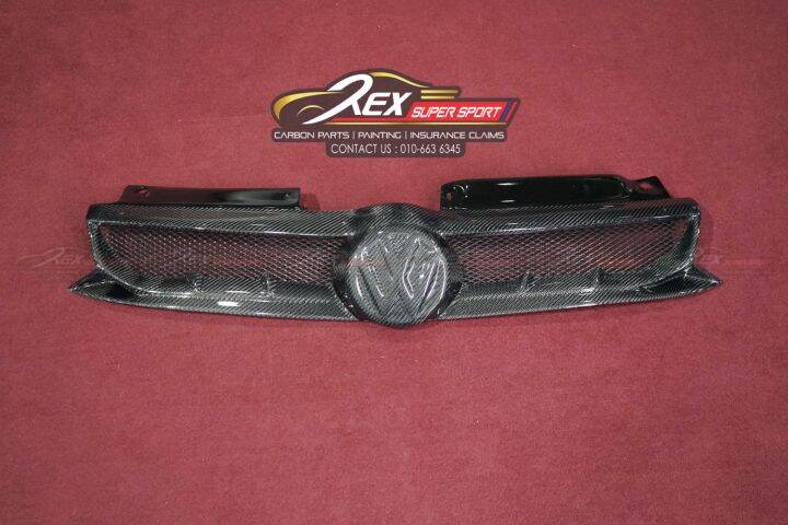 VW Volkswagen Golf MK6 TSI GTI R Front Grill Forged / Carbon Fiber ...