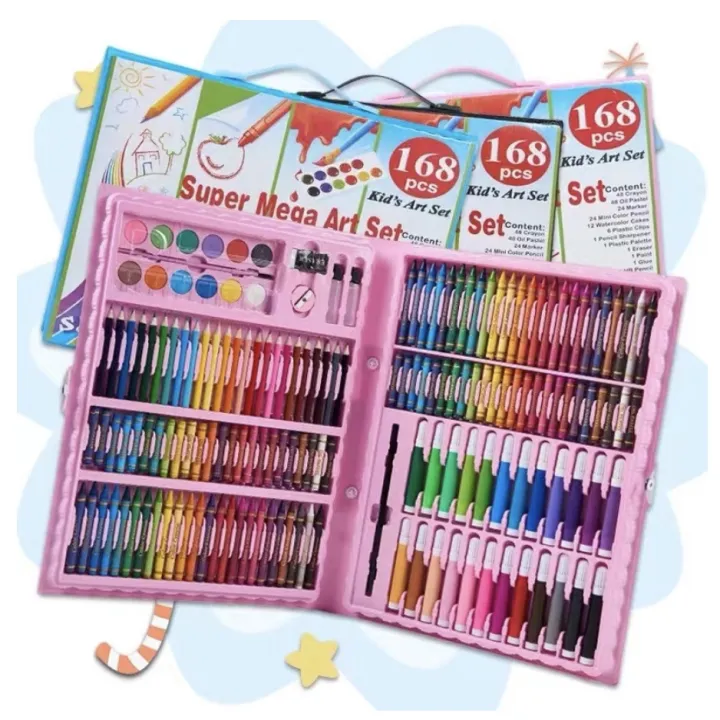 【New】 168PCS Kids Super Mega ART Coloring Set | Lazada PH