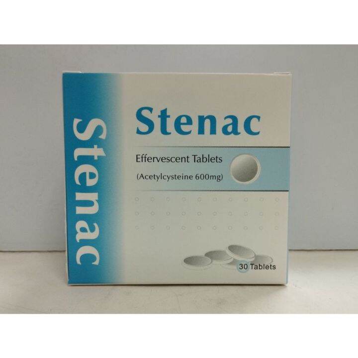 Stenac Effervescent Acetylcysteine 600mg 2 Tablets FOR 3''STRIP RM8.50 ...