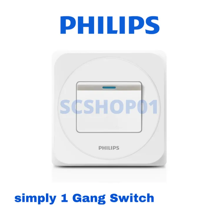 Saklar PHILIPS Simply 1 Gang 1 Way Saklar Tunggal Single | Lazada Indonesia