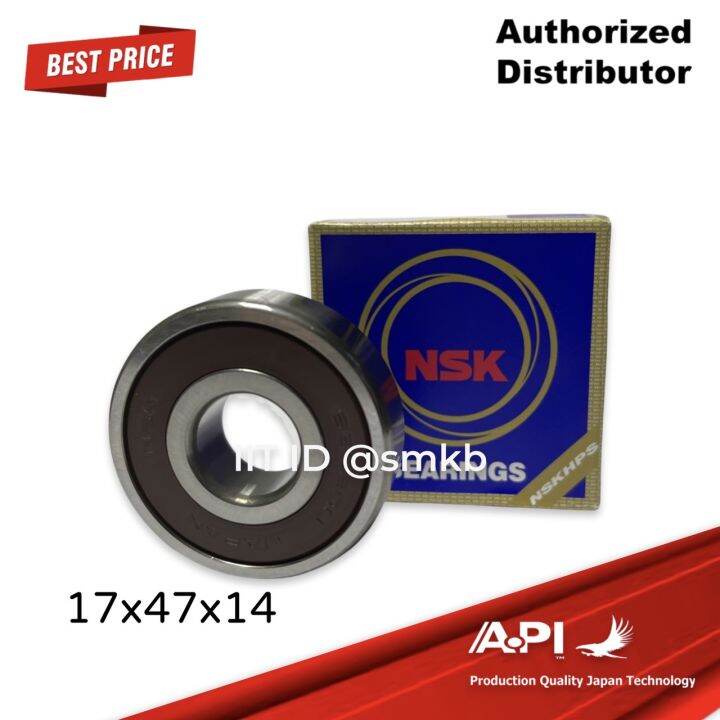 NSK JAPAN แท้ ลูกปืนล้อหลัง ในสวิงอาร์ม Yamaha Nmax 155 เทียบ 93306 ...