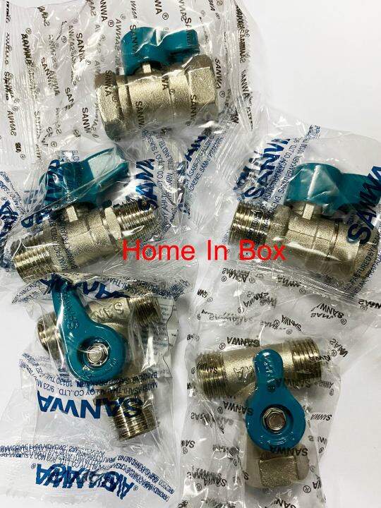 บอลวาล์วมินิ บอลวาล์วสองทาง บอลวาล์วสามทาง ซันวา SANWA 1/2"(4หุน) บอลวาล์วสองทาง/สามทางมินิ ...