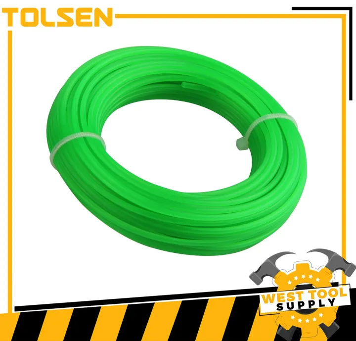 Tolsen Green Nylon Grass Trimmer Line (2.0mm*15m) For Grass Cutter 77652 | Lazada PH
