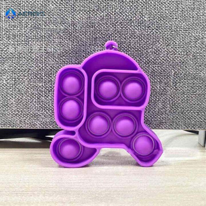 AERBIS Pop it Fidget Toy With mini Simple Dimple digits keychain cheap ...