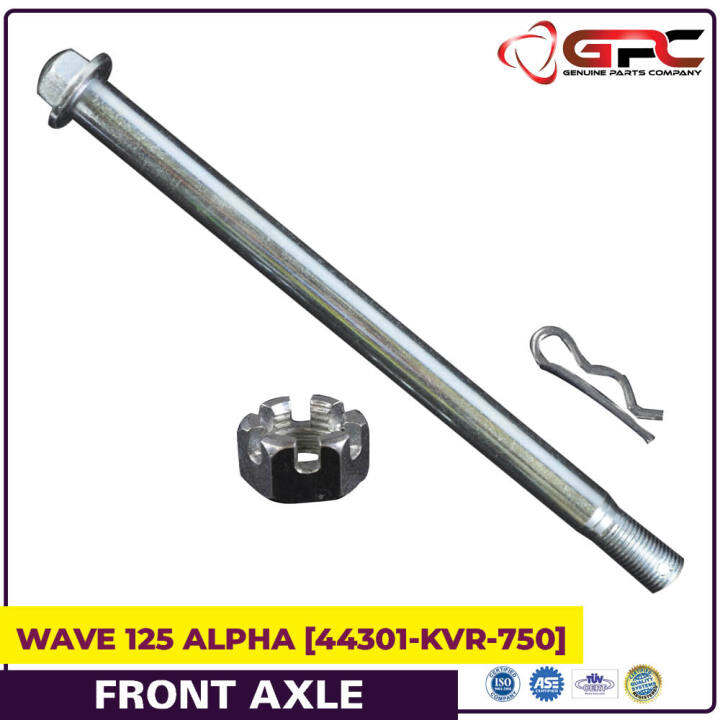 GPC HONDA WAVE 125 ALPHA Front Wheel / Hub Axle / Shaft for Motorcycle ...