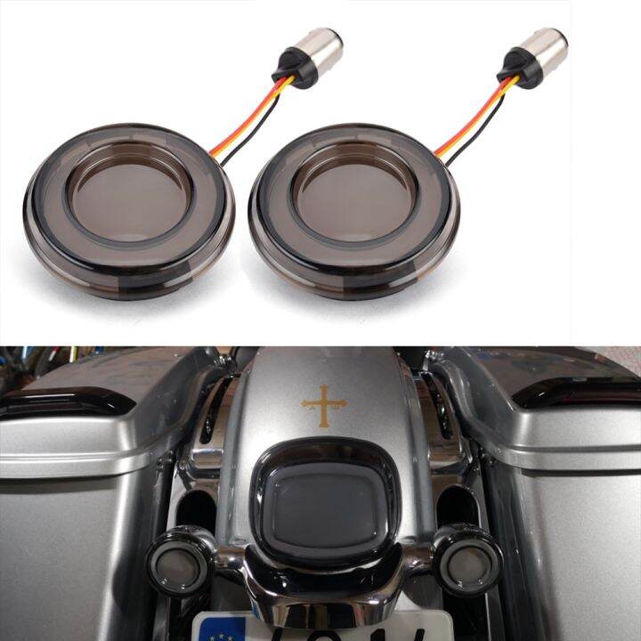 LED Motorcycle Turn Signal Conversions Diffused Rear Brake Panel Light 1157 For Harley Sportster ...