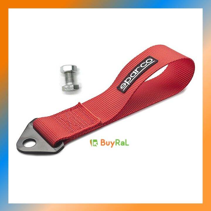 Tow Strap SPARCO 1PC RED for Motorcycle and Cars Tow Rope Front Rear ...