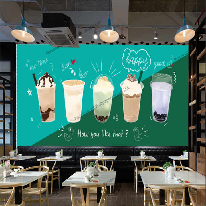 Custom Bubble Milk Tea Yummy Drinks Coffees and Soft Drinks Wallpaper ...