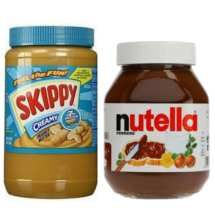 Nutella Ferrero 825g + Skippy Creamy Peanut Butter 1.36kg (48oz ...