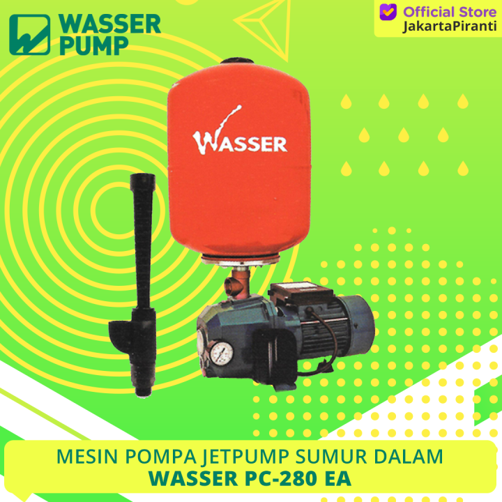Mesin Pompa Air Sumur Dalam Jet Pump Jetpump 250 Watt Wasser PC-280 EA ...
