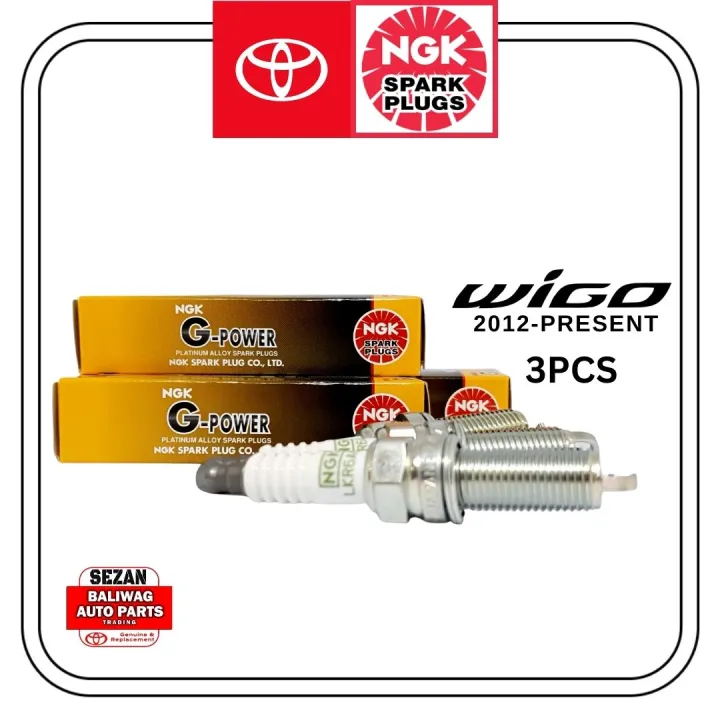 ORIGINAL NGK G-POWER TOYOTA WIGO 2014-2020 SPARK PLUG SET OF 3 LKR6AGP ...