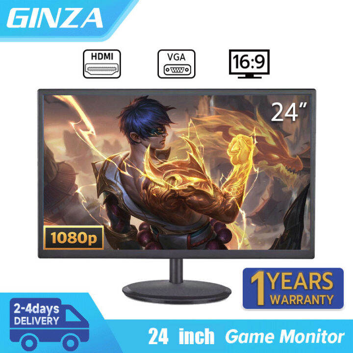 GINZA 24 inch computer game monitor Full HD 22 inches PC monitor 60HZ ...