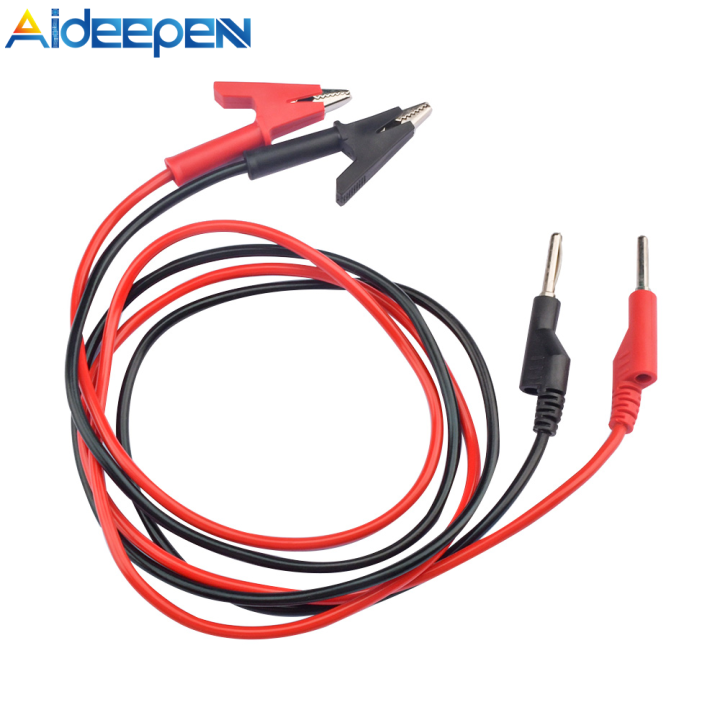Aideepen Dual Ended Crocodile Alligator Clips 8-12A Test Lead Wire ...