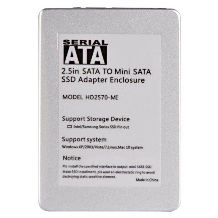 Mini sata SSD hard disk turn 2.5sata HDD box aluminum alloy | Lazada.co.th