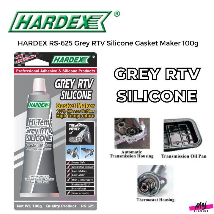 HARDEX RS-625 Grey RTV Silicone Gasket Maker 100g | Lazada