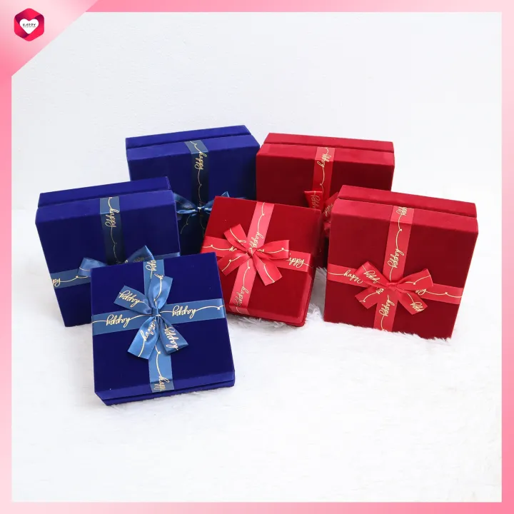 HappyLife Gift Box กล่องของขวัญ กล่องของชำร่วย กล่องกระดาษอย่างแข็ง ...