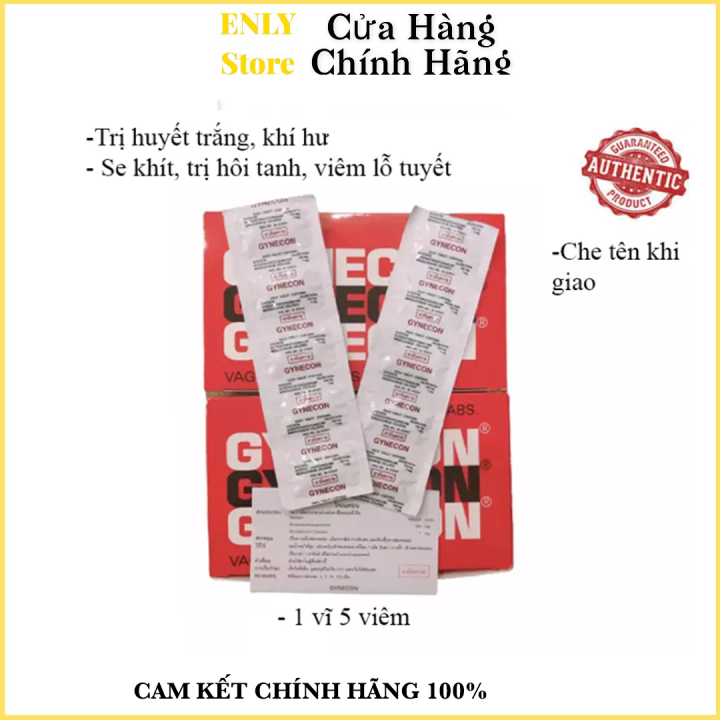 Viên Đặt Se Khít Vùng Kín Gynecon Thái Lan Chính Hãng Vỉ 5 viên | Lazada.vn