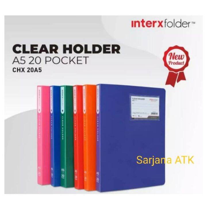 Map Plastik Clear Holder / Dokumen Keeper A5 20 Pocket Inter X | Lazada ...