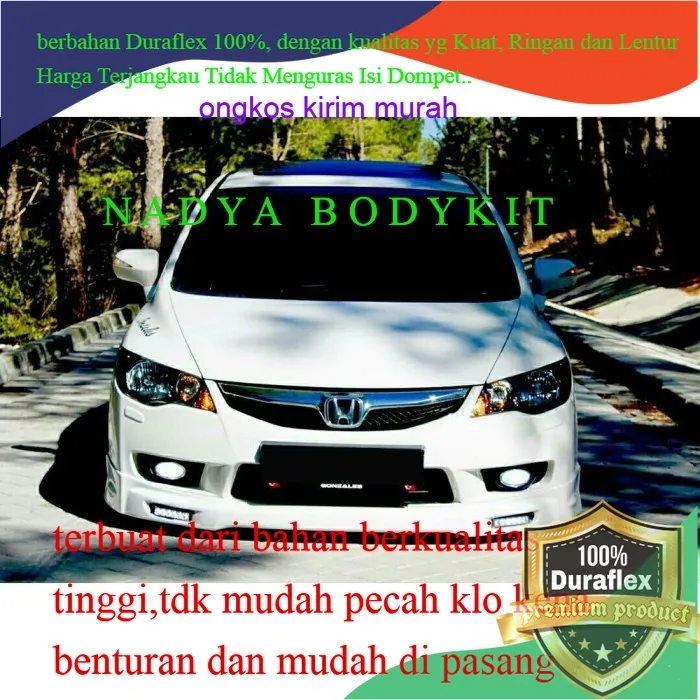 BODYKIT honda civic fd 2009-11 mugen BODY KIT | Lazada Indonesia