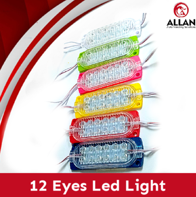 Allan New Ultrasonic Led Lights 12 Eyes 12v Superbright COB LED ...