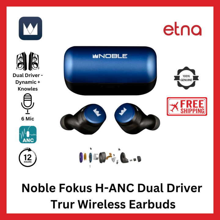 Noble Fokus H-ANC Dual Driver True Wireless Earbuds | Lazada.co.th