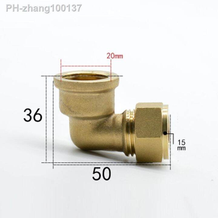 Fit Tube OD 15m x 1/2 quot; BSP Female Brass Elbow Compression Fitting Union Connector Water Gas ...