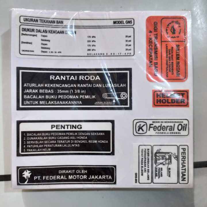 Stiker pelengkap detailing Rangka Honda cbr 150 tiger verza megapro ...
