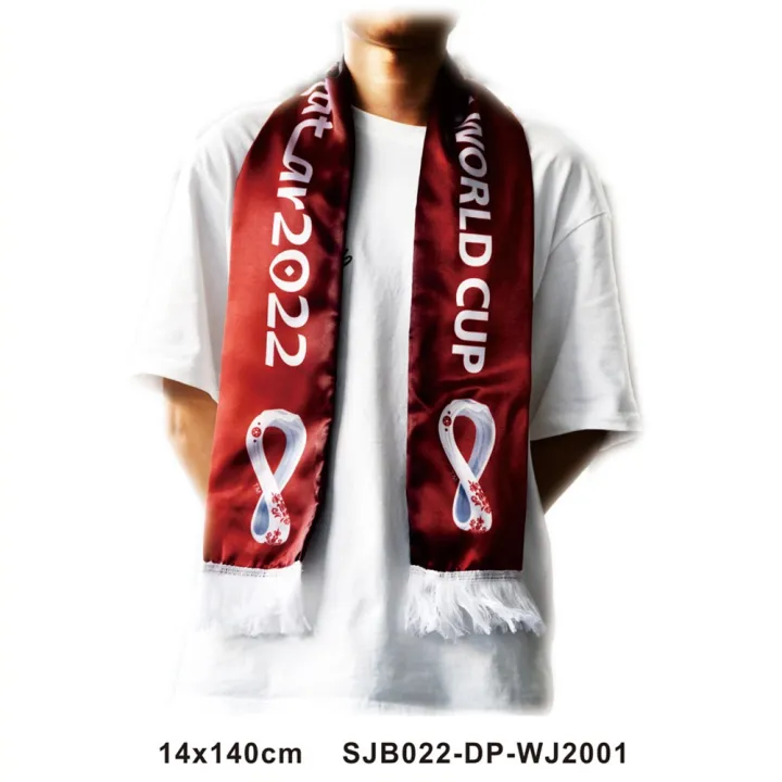 2022 Qatar World Cup Polyester Scarves Germany Italy England Spain ...