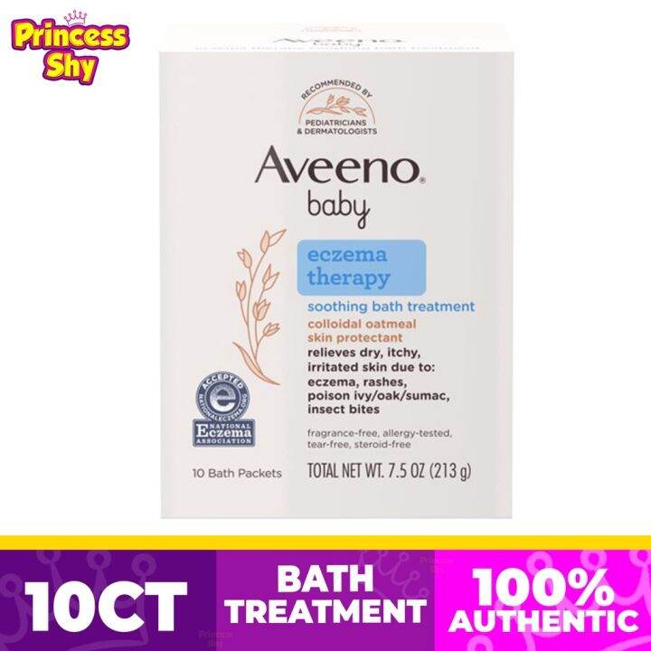 Aveeno Baby Eczema Therapy Soothing Bath Treatment Colloidal Oatmeal Skin Protectant 5 / 10 ...