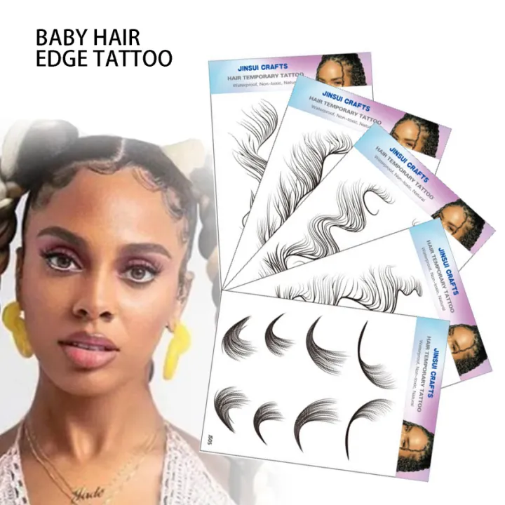 7Types Tattoo Sticker Baby Hair Tattoo Stickers Creating The Seriously ...