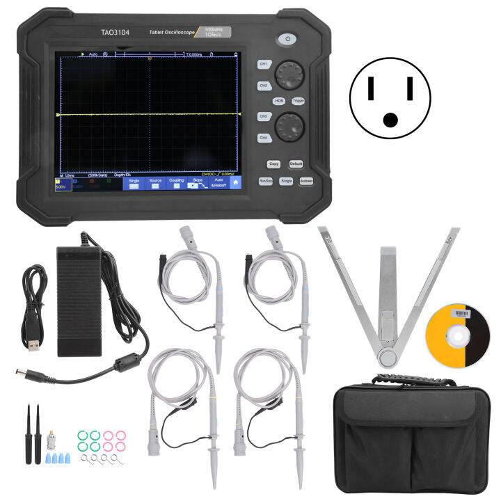 TAO3104 100MHZ Oscilloscope 4CH LCD Touch Screen Digital Tablet ...