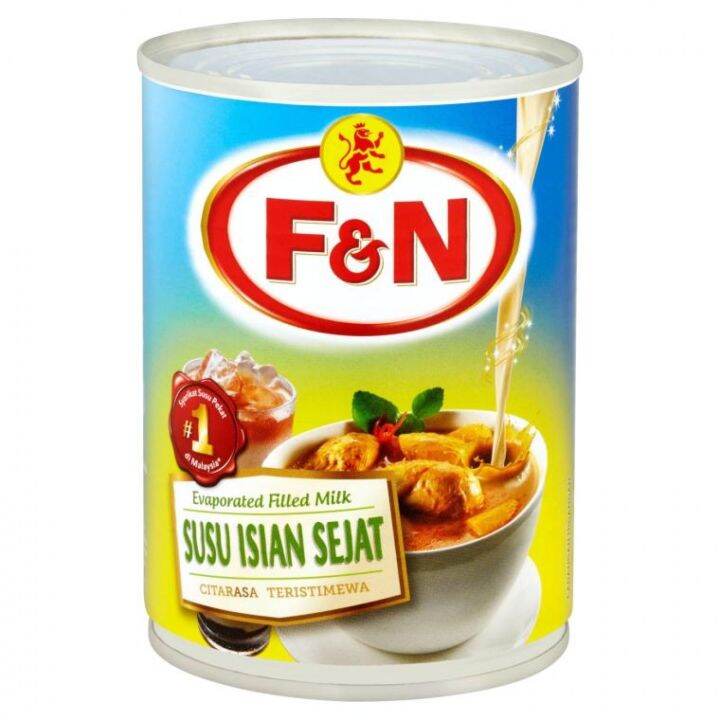 F&N Evaporated Filled Milk / Susu Isian Sejat 390g Tin HALAL by ...